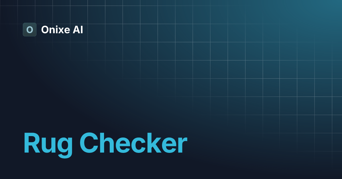 Rug Checker | Onixe AI